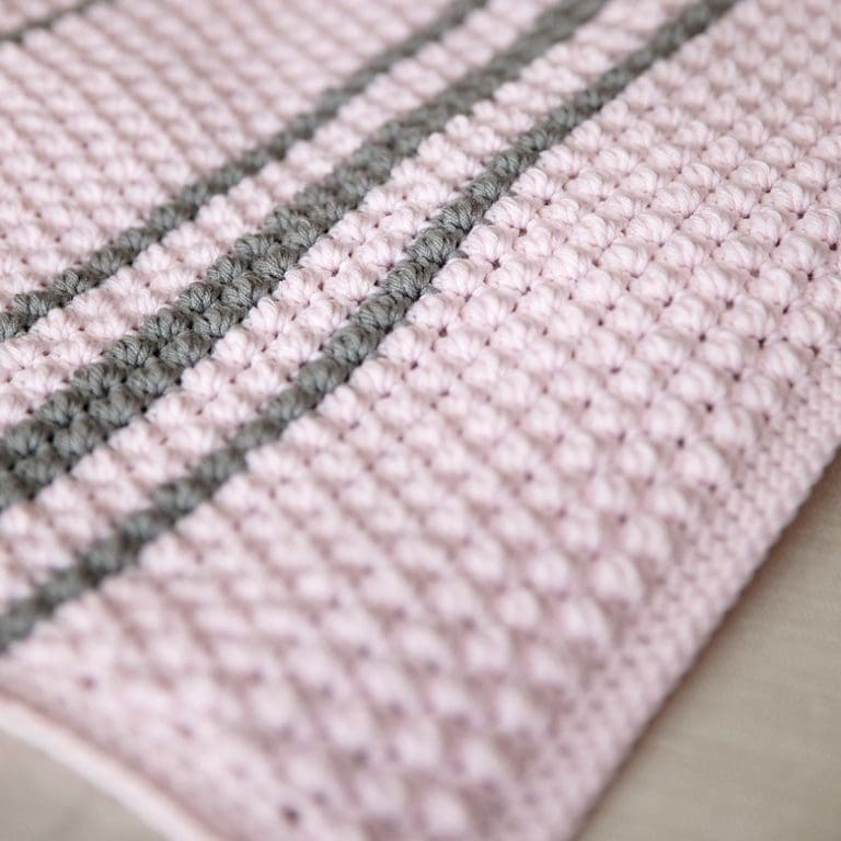 Bobbles and Stripes Crochet Baby Blanket Pattern - Leelee Knits Bobbles and Stripes Crochet Baby Blanket Pattern - Leelee Knits