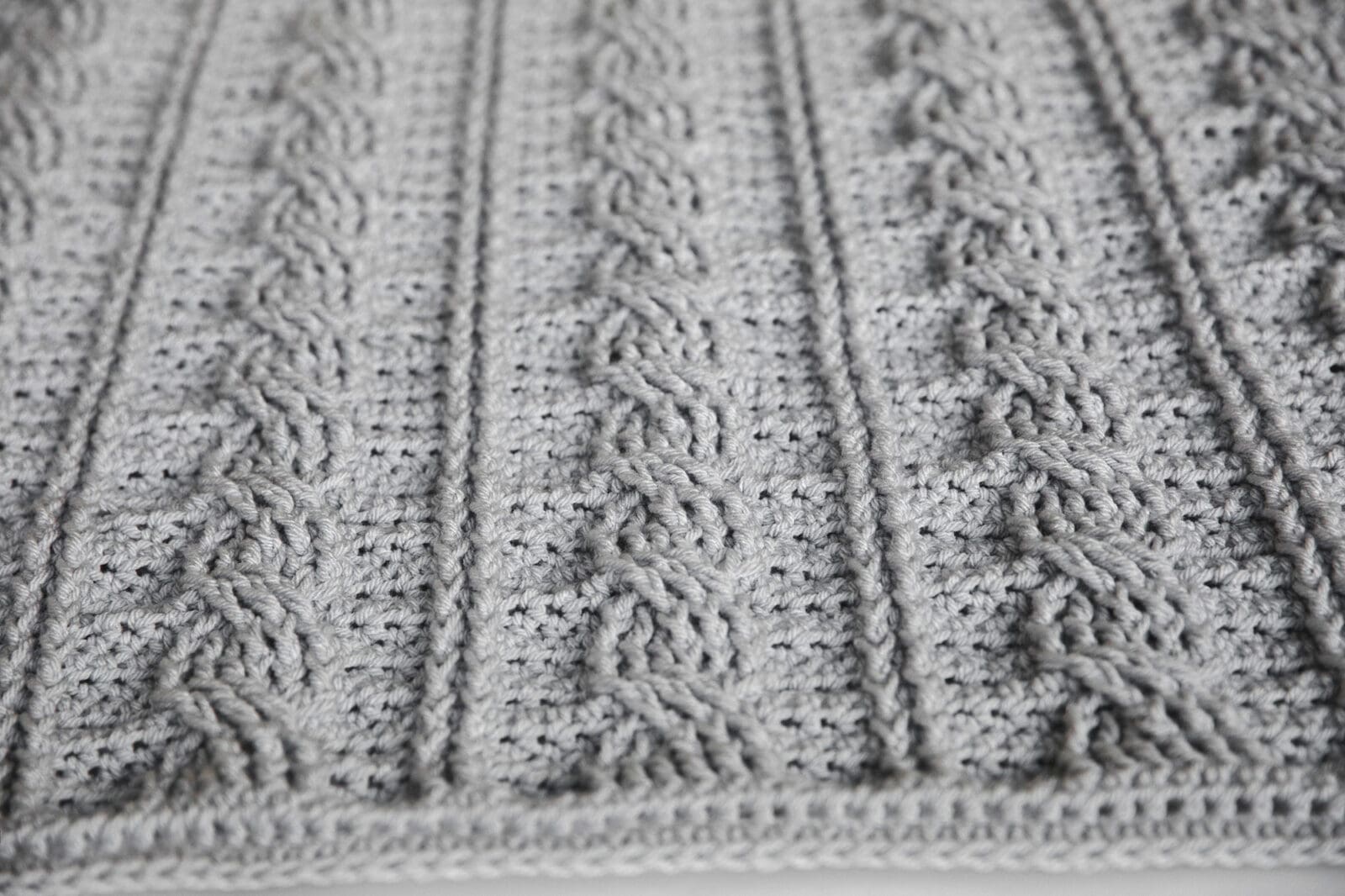 Cable Crochet Blanket - A Timeless Pattern - Leelee Knits