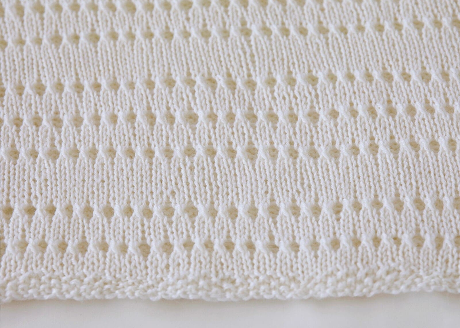 Eyelet Baby Blanket Knitting Pattern - Leelee Knits