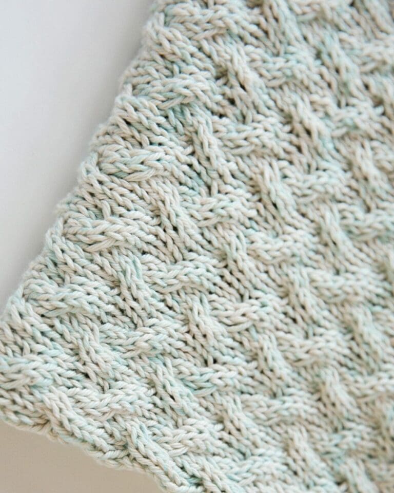 Waterfall Baby Blanket - Leelee Knits