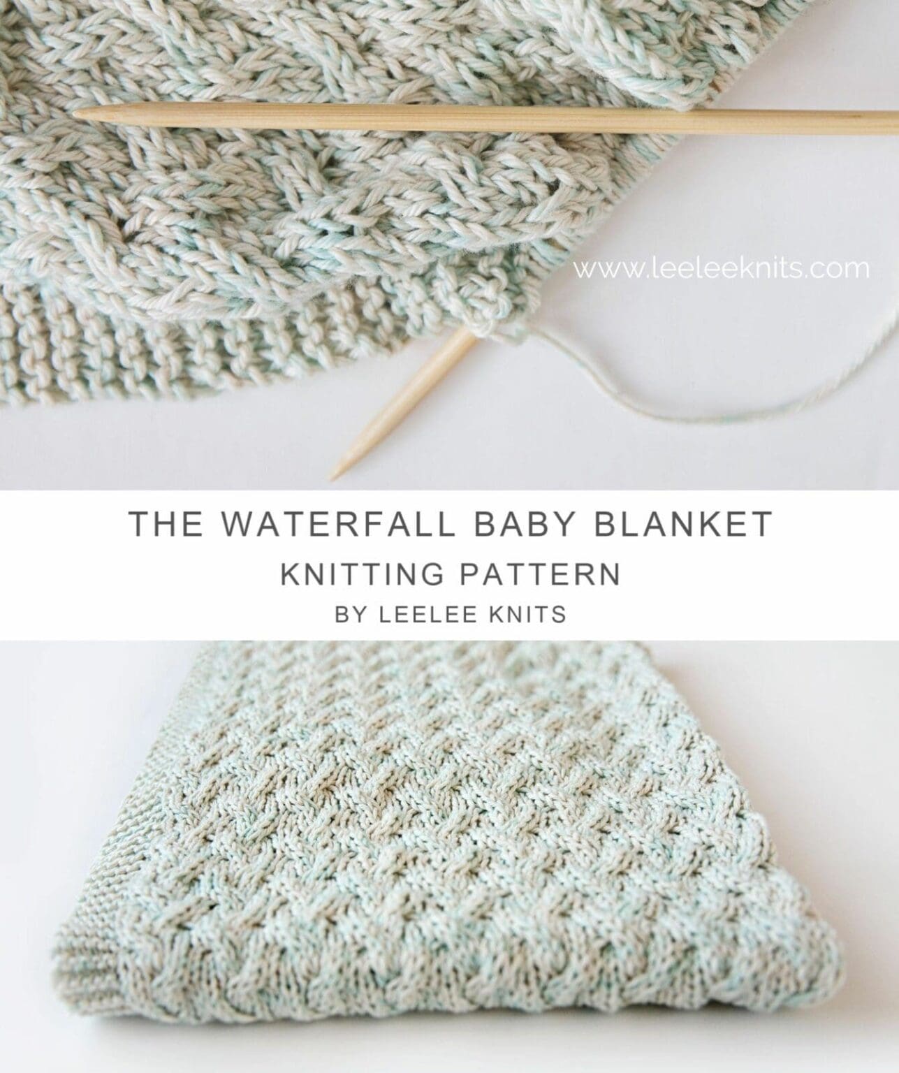 Knitted Newborn Blanket Pattern - Leelee Knits