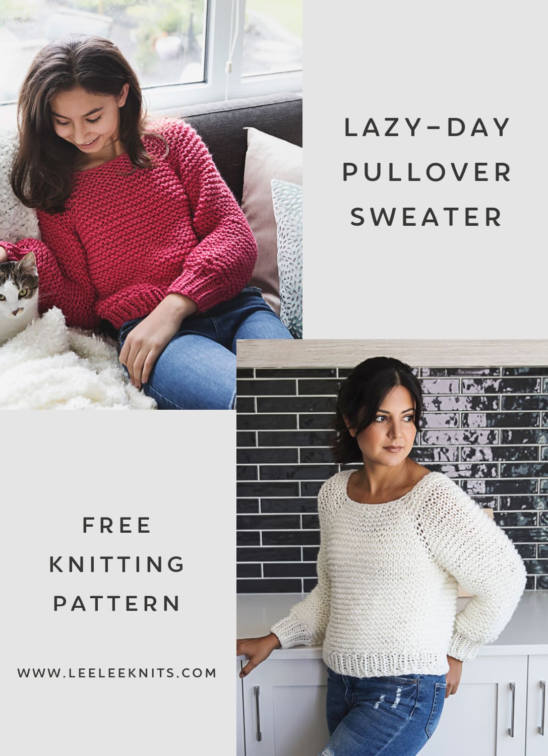 Free Chunky Knit Sweater Pattern - Leelee Knits