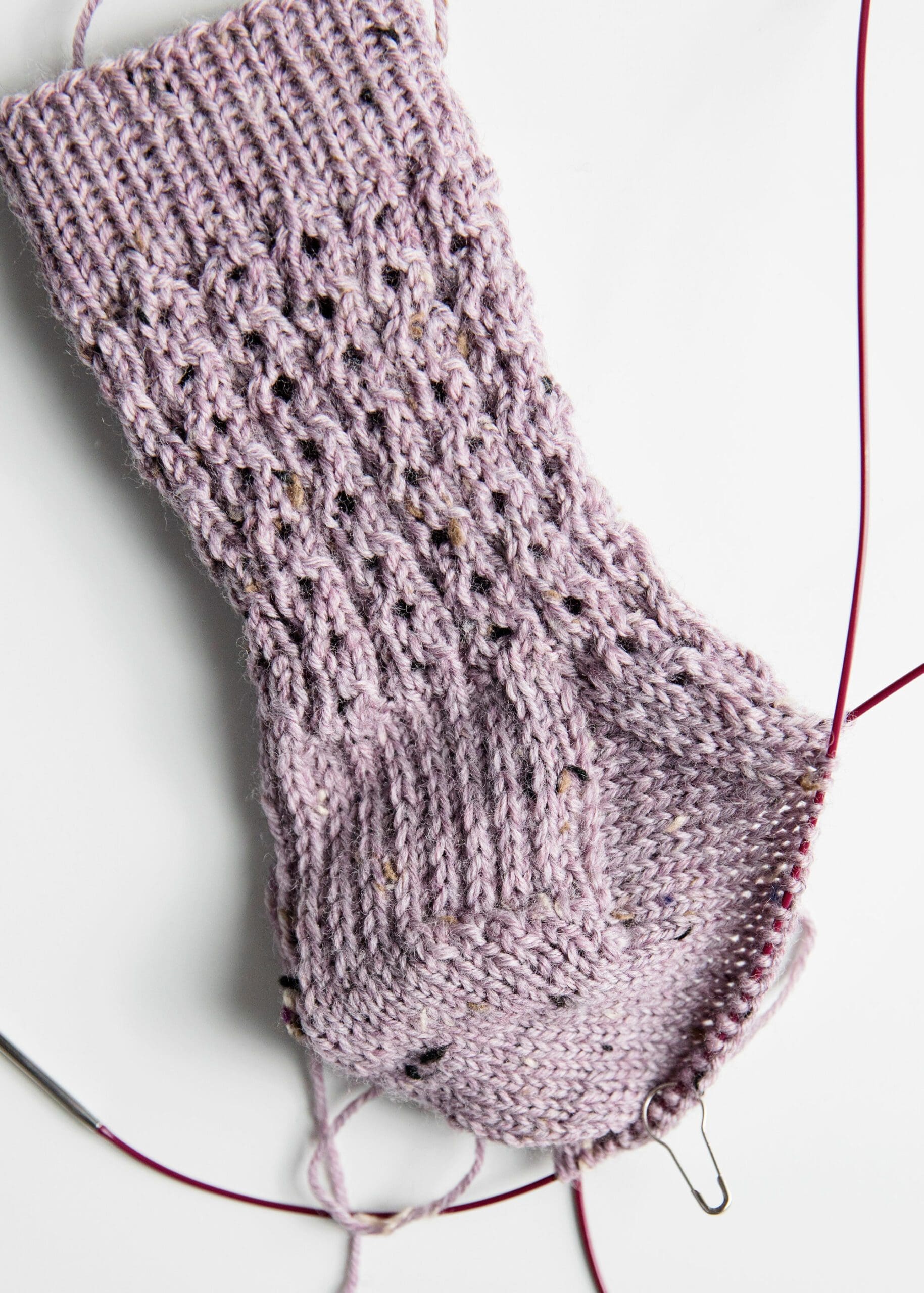 Free Knit Socks Pattern - Bliss Lace Knit Socks - Leelee Knits