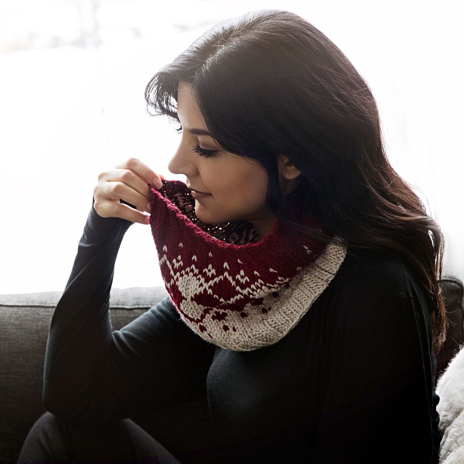 Argyle Cowl Knitting Pattern - Leelee Knits
