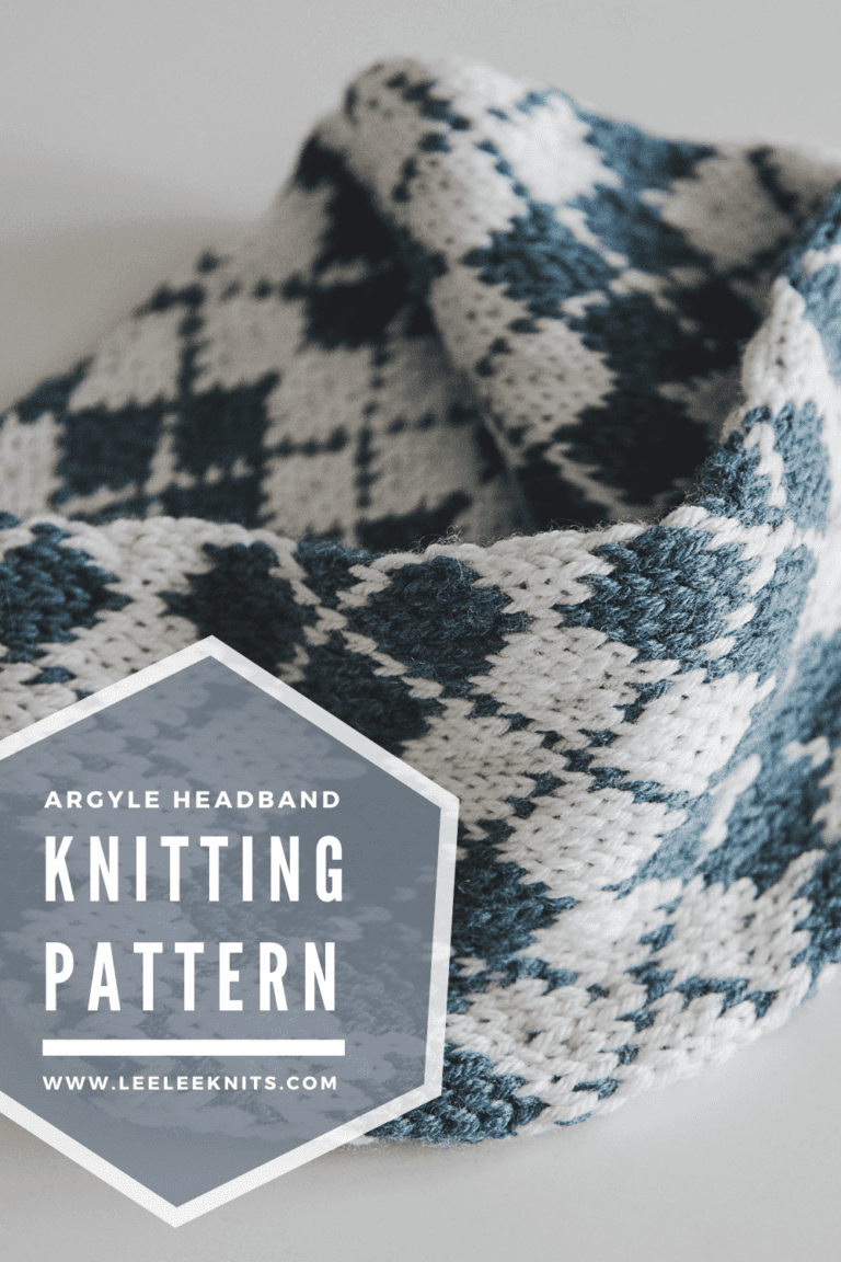 Argyle Headband Knitting Pattern - Leelee Knits