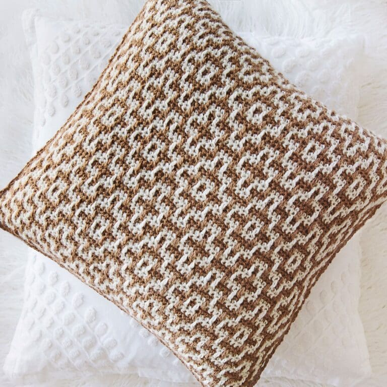 Crochet Cabled Throw Pillow Pattern - Leelee Knits
