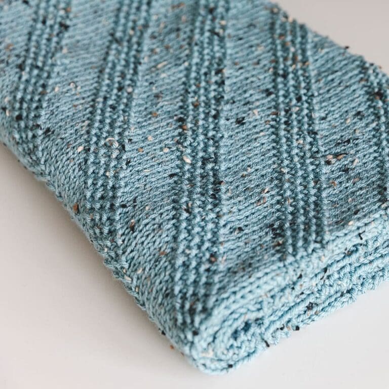 A Modern Baby Blanket Knitting Pattern - Leelee Knits