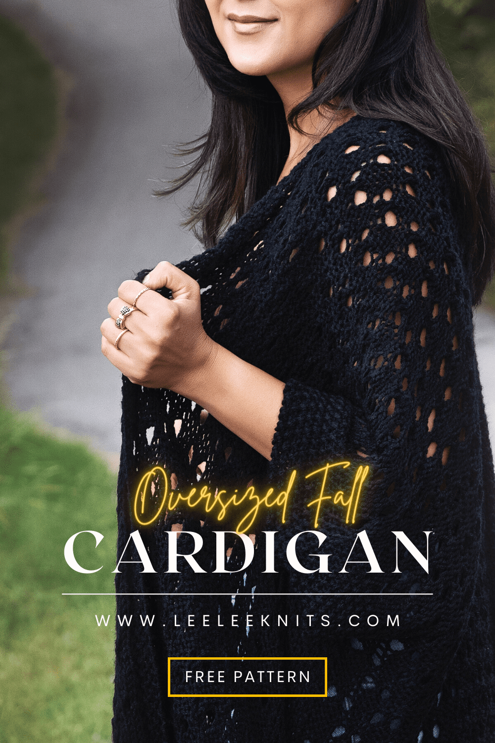 Oversized Cardigan Knitting Pattern - Leelee Knits