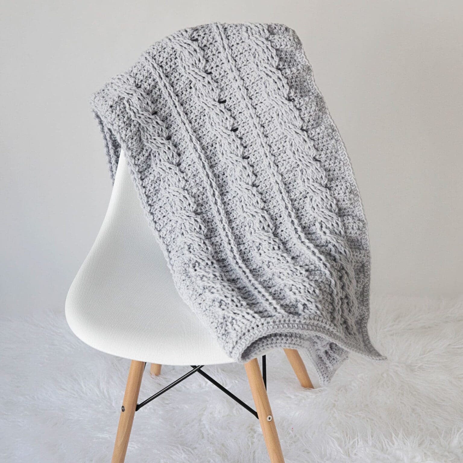 Colourful Striped Crochet Blanket Pattern - Leelee Knits