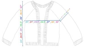 Simple Raglan Cardigan Knitting Pattern - Leelee Knits
