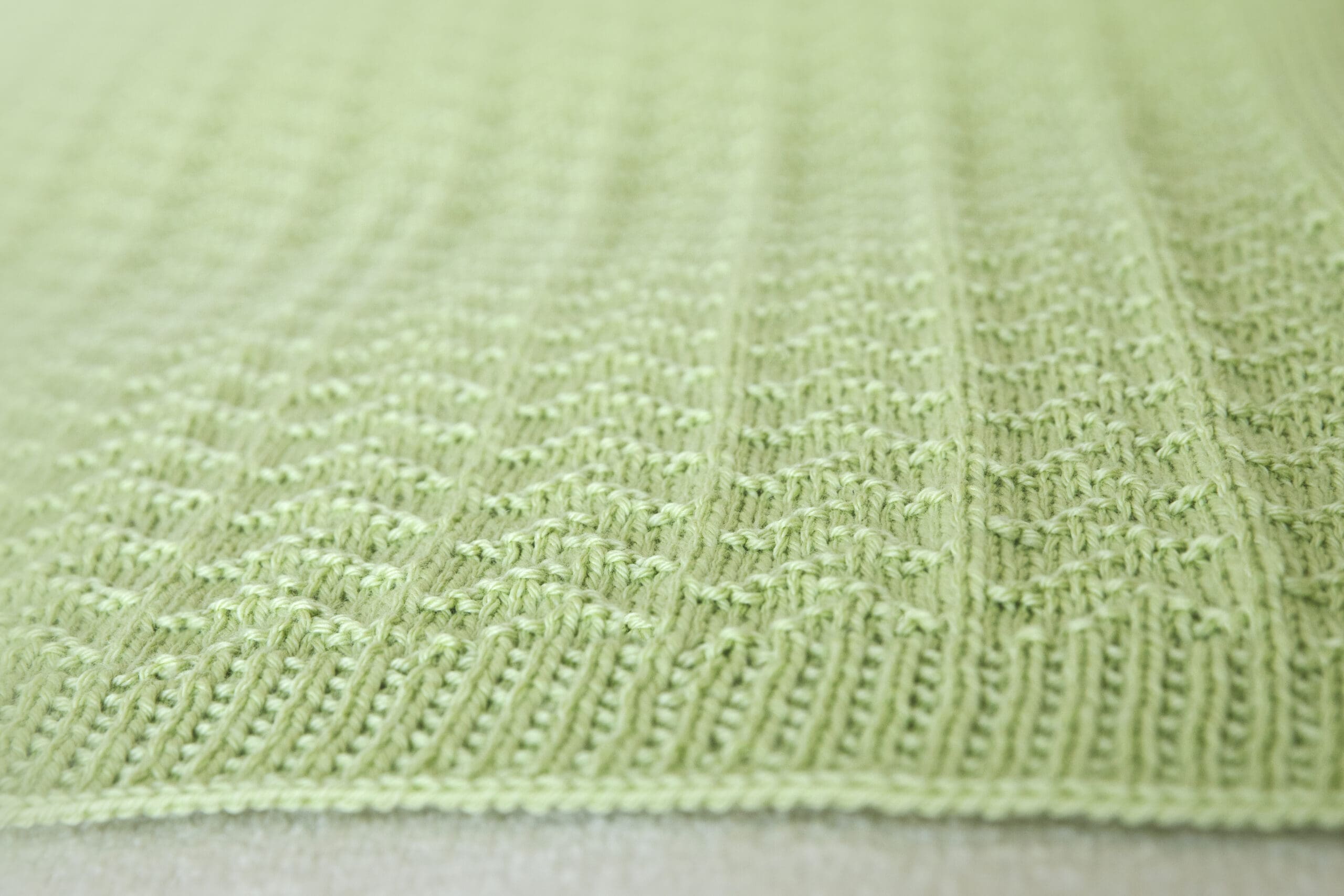 Ivy Knit Purl Baby Blanket - Leelee Knits